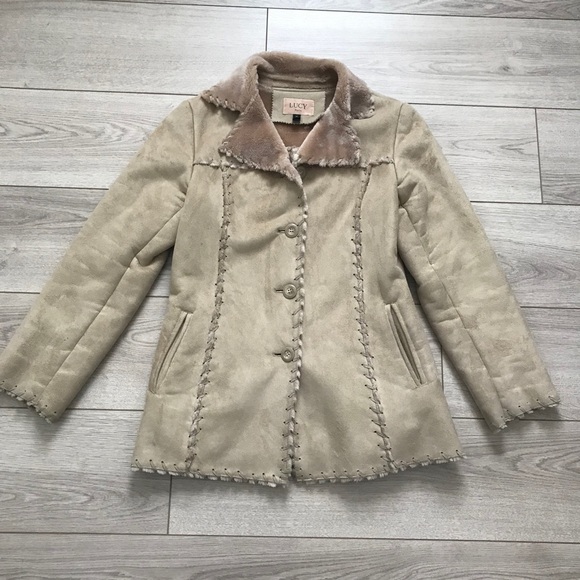 Lucy Paris | Jackets & Coats | Lucy Paris Faux Suede Jacket Medium ...